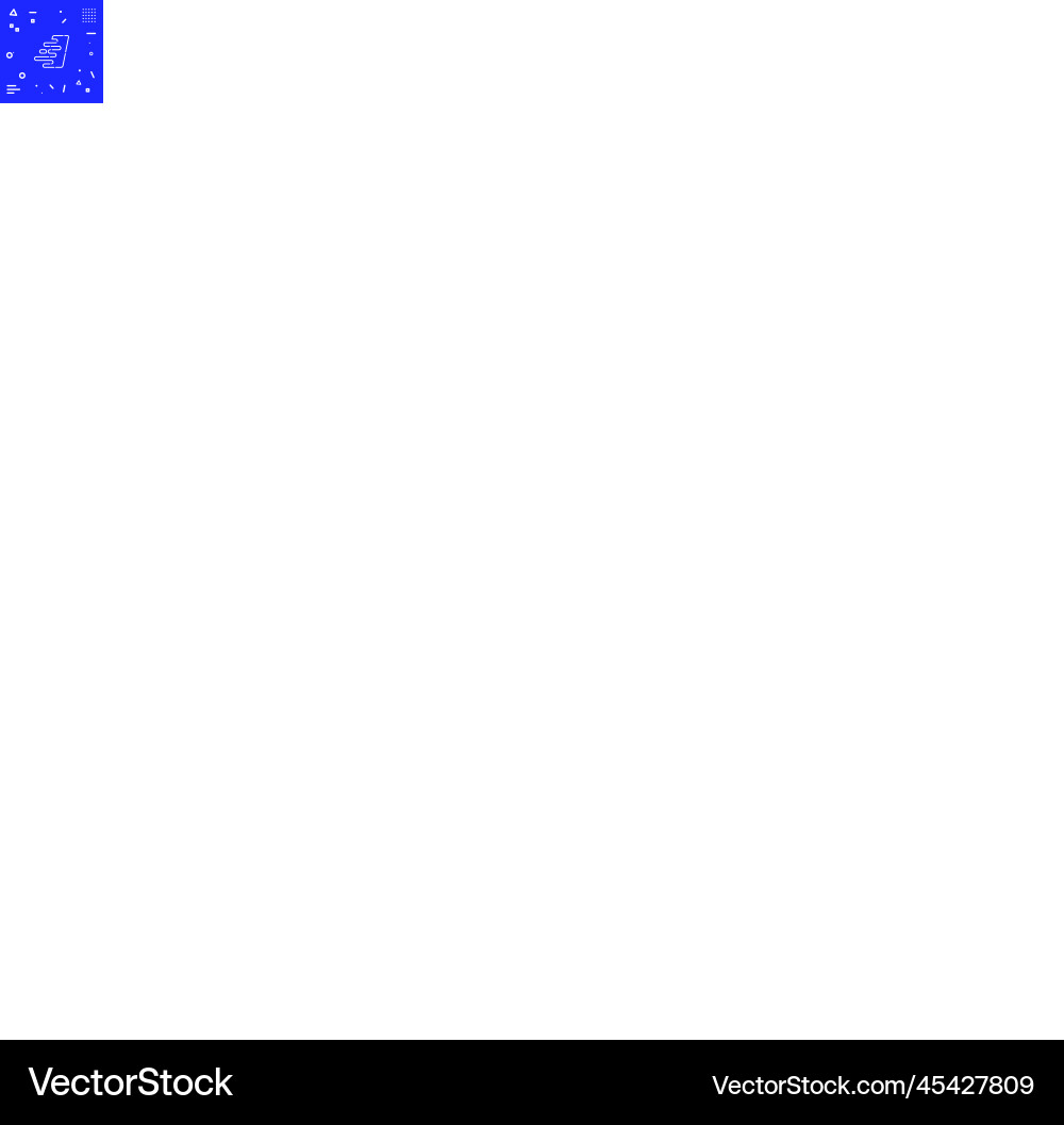 Number 1 speed line icon Royalty Free Vector Image