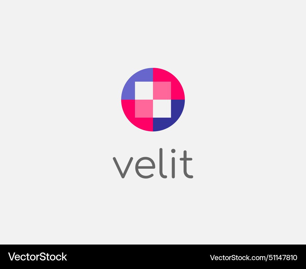 Abstract colorful geometric logo universal Vector Image