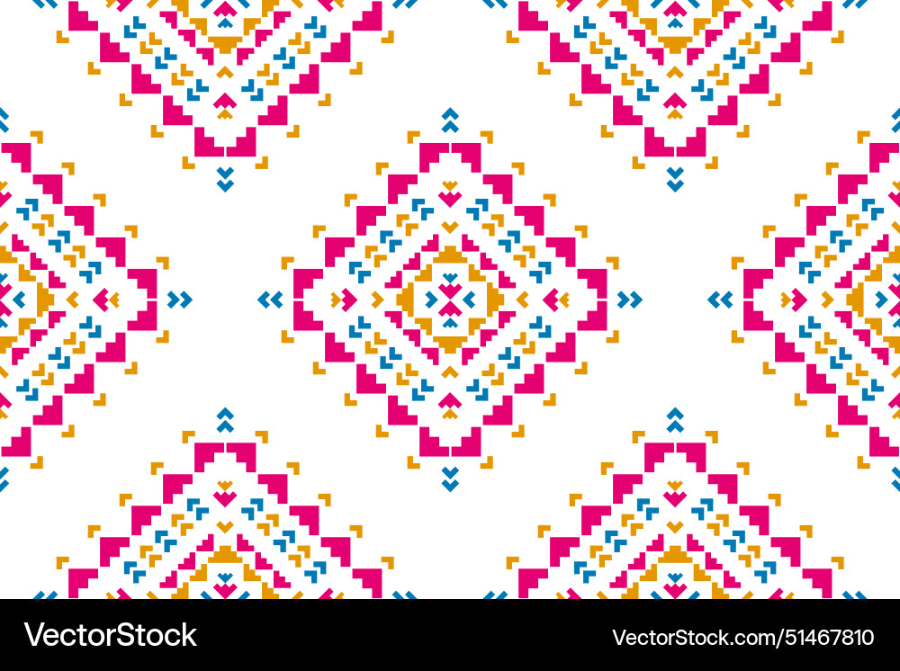 Ethnic aztec pattern art geometric seamless Vector Image