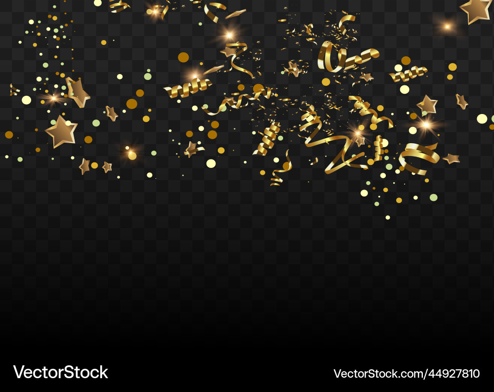 First anniversary celebration golden number 1 Vector Image