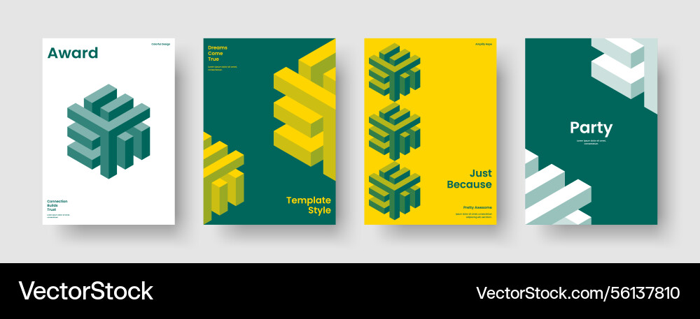 Geometric background design abstract report Vector Image