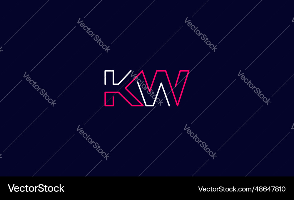 Kw Monogram Vector Images (over 1,400)