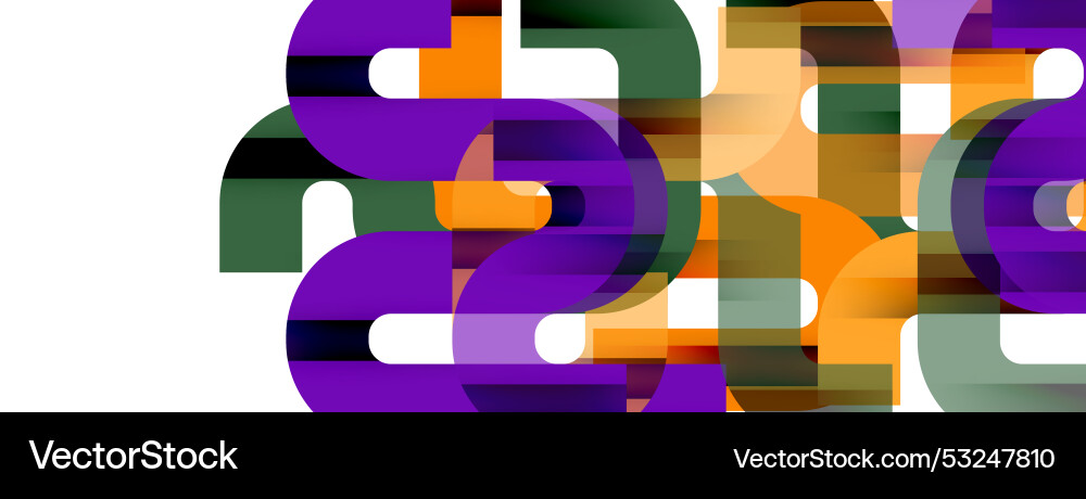 Lines abstract letter style design background Vector Image