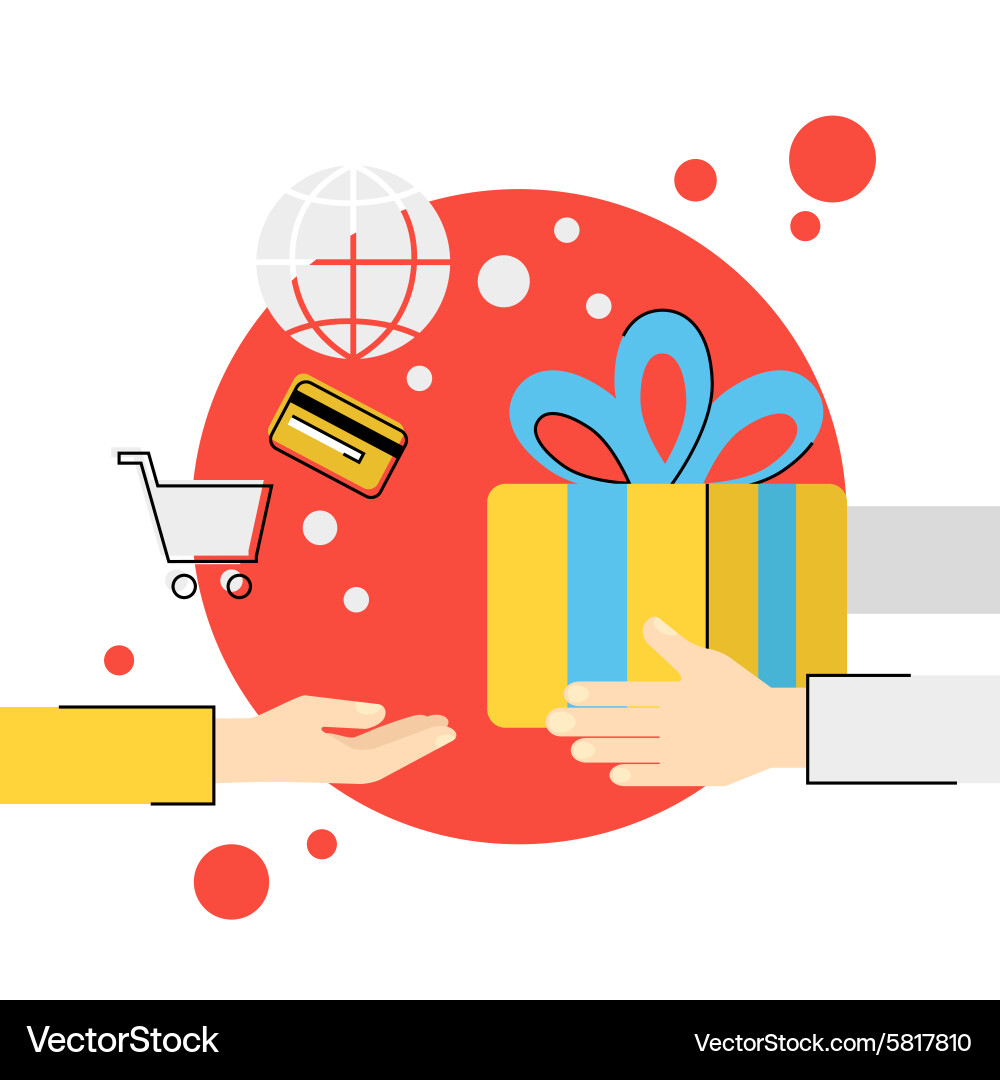 Online shopping Royalty Free Vector Image - VectorStock