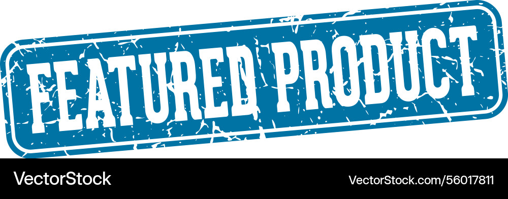 Featured product rectangular sign featured Vector Image