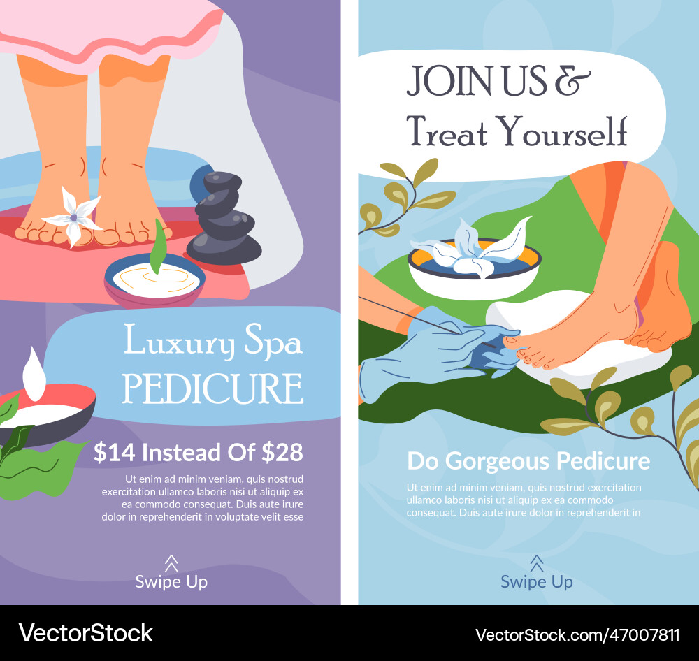 Luxury spa procedure join and treat yourself Vector Image
