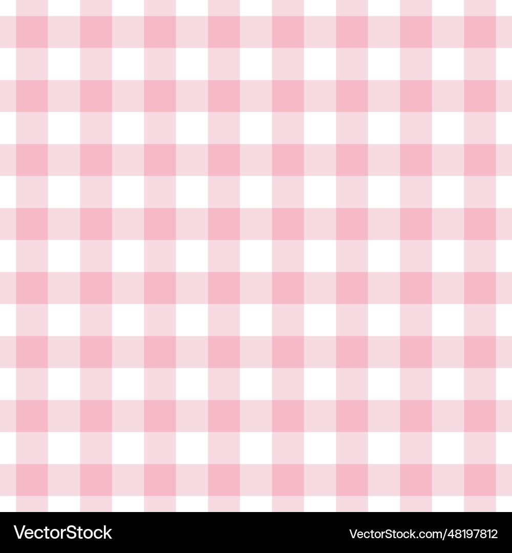 Cute trendy pink gingham and checkered pattern Vector Image