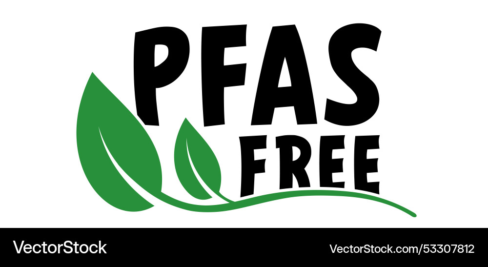 Per- and polyfluoroalkyl substancess pfas Vector Image