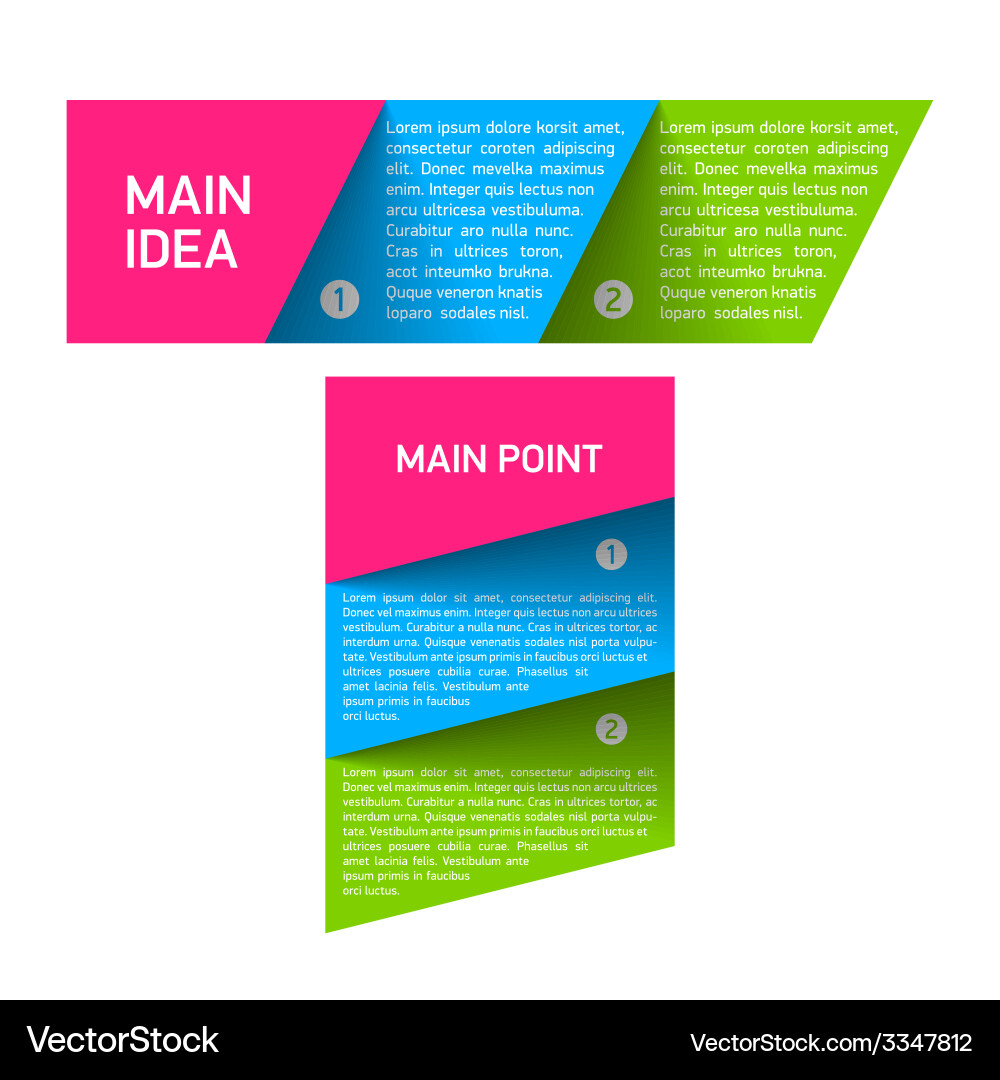 Process chart module Royalty Free Vector Image