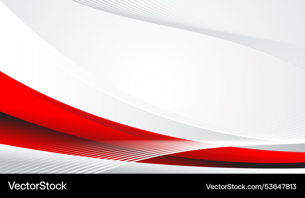 Abstract red gray white blank space modern Vector Image