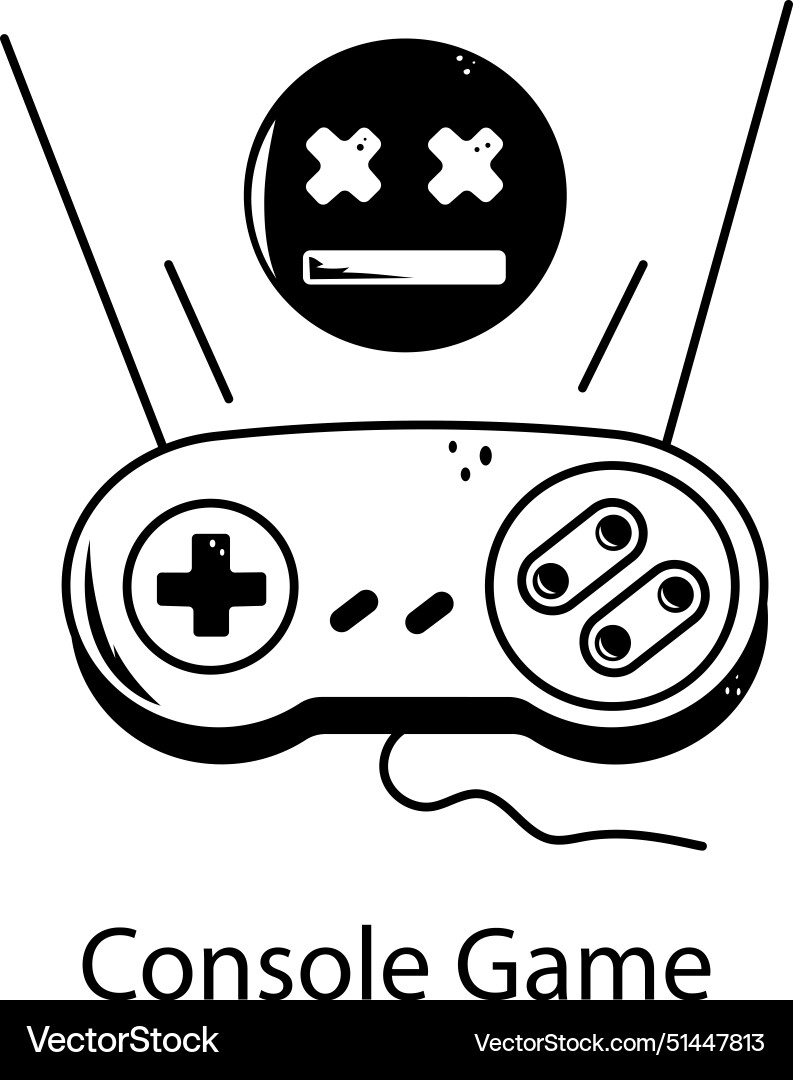 Console game Royalty Free Vector Image - VectorStock