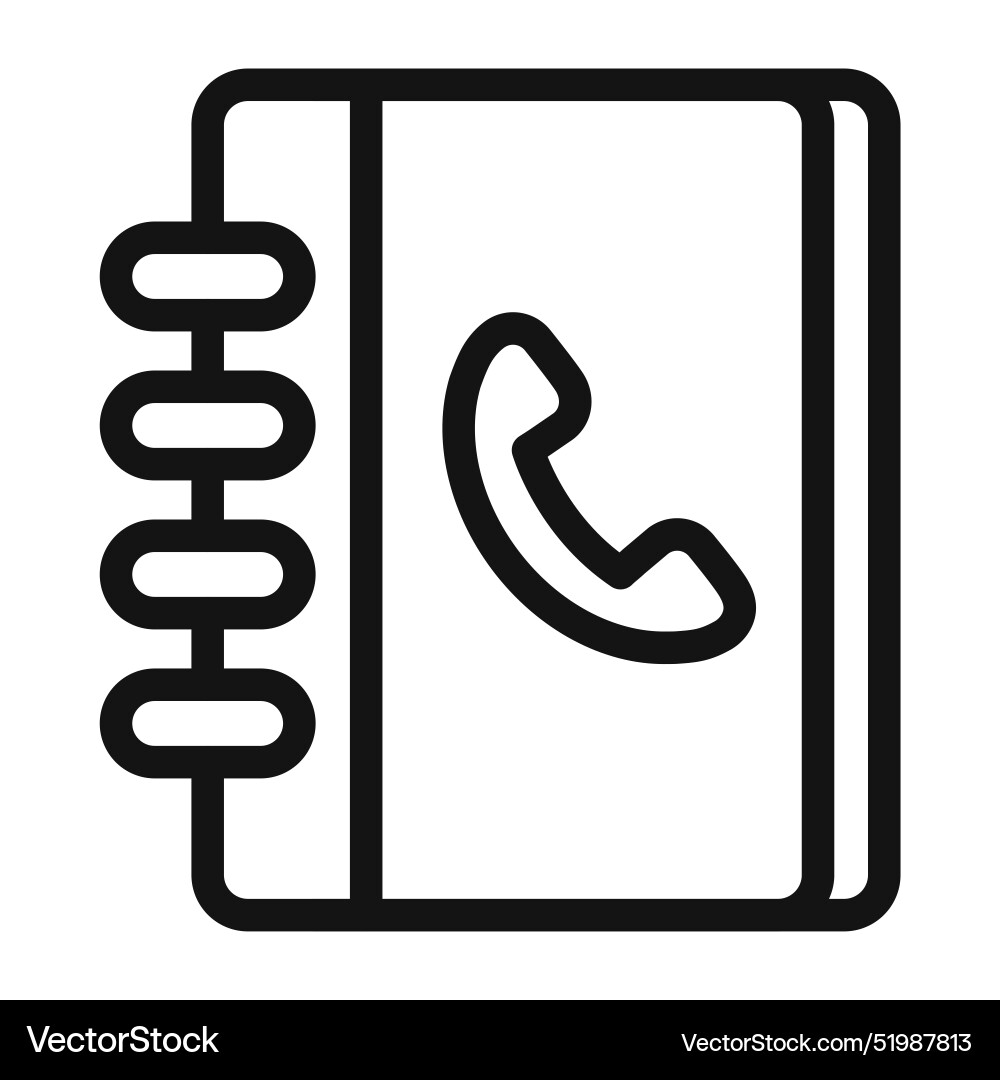Contact directory address book icon ideal Vector Image