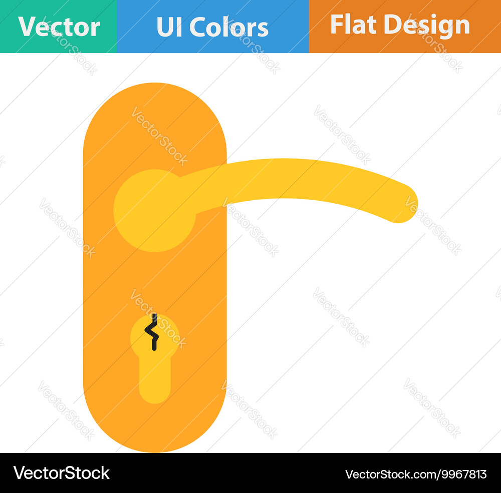 Door handle icon Royalty Free Vector Image - VectorStock