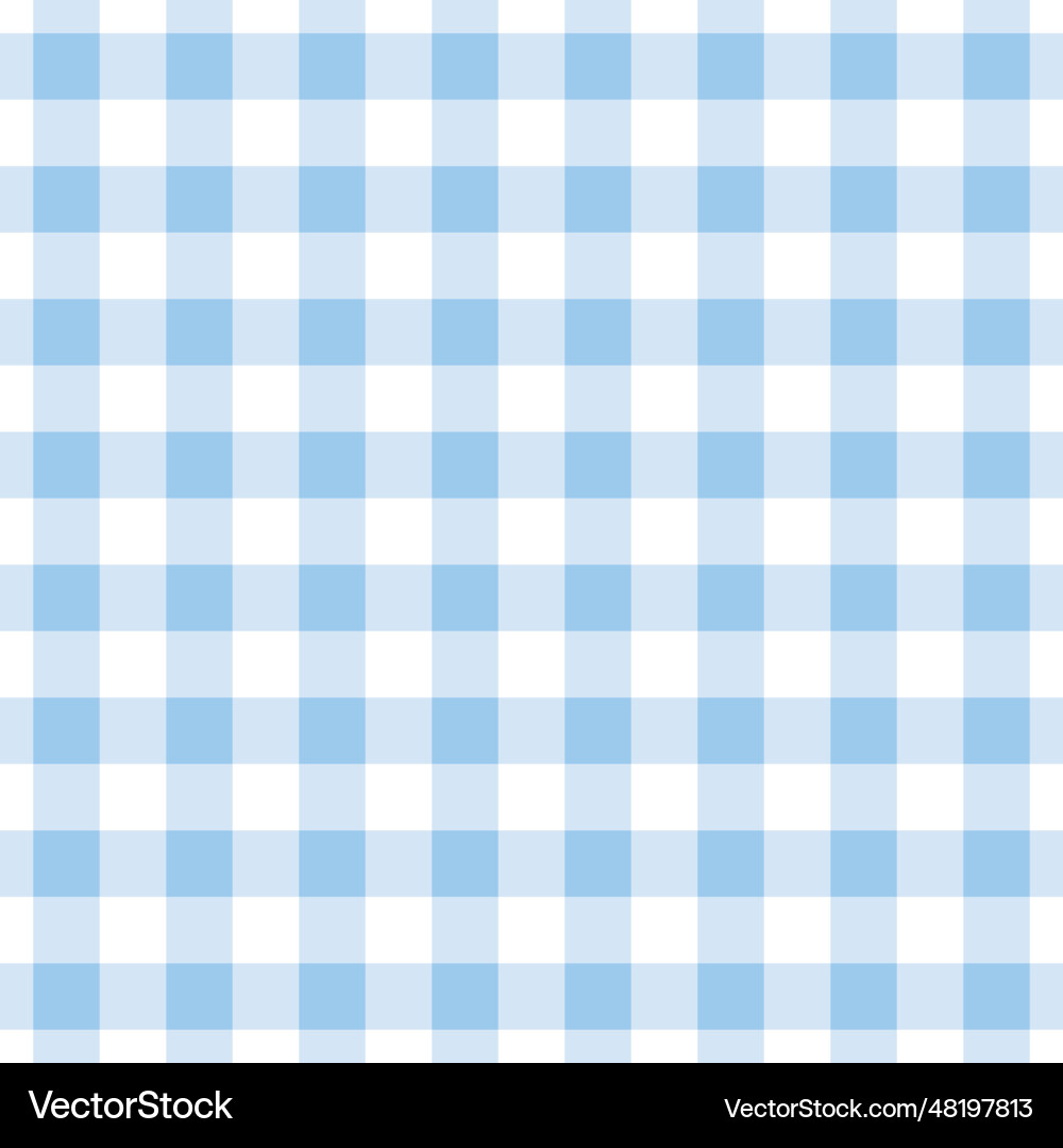 Fashionable blue gingham and checkered pattern Vector Image
