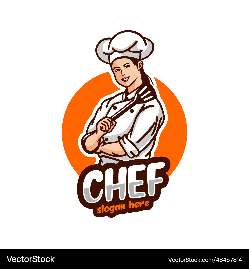 Lady chef Royalty Free Vector Image - VectorStock