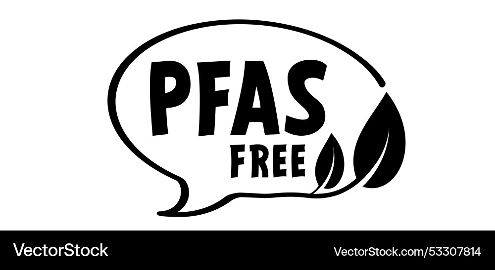 Per- and polyfluoroalkyl substancess pfas Vector Image