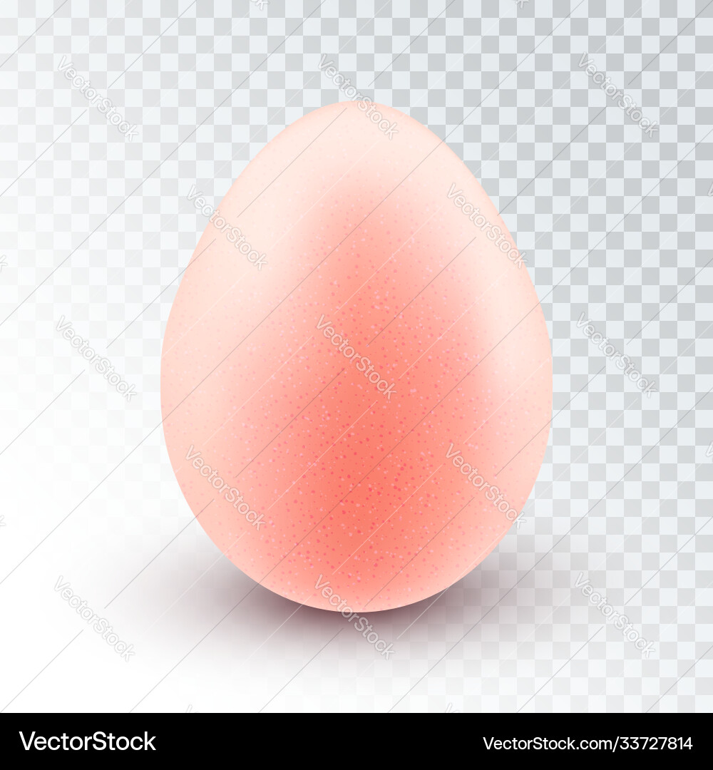 Realistic pink egg Royalty Free Vector Image - VectorStock