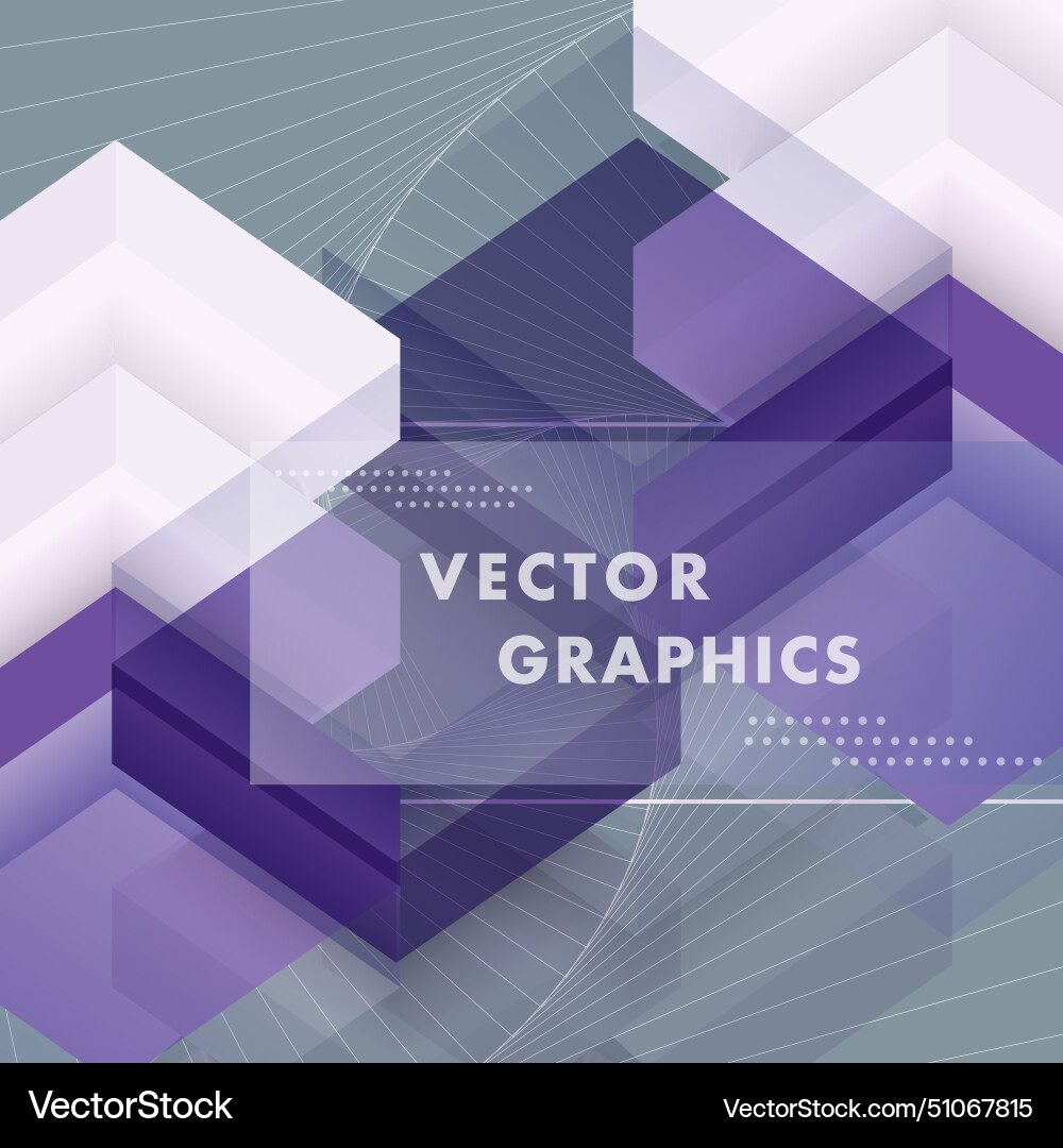 Abstract pattern geometric shapes with squares Vector Image