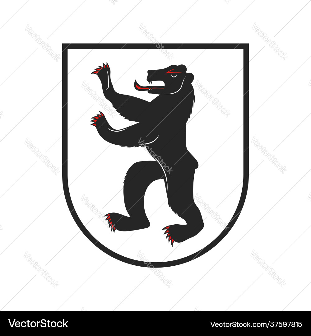 Canton switzerland swiss confederation emblem Vector Image