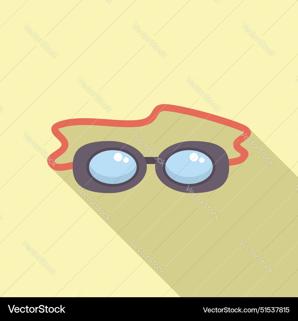 Cartoon eyeglasses with reflection on pastel Vector Image