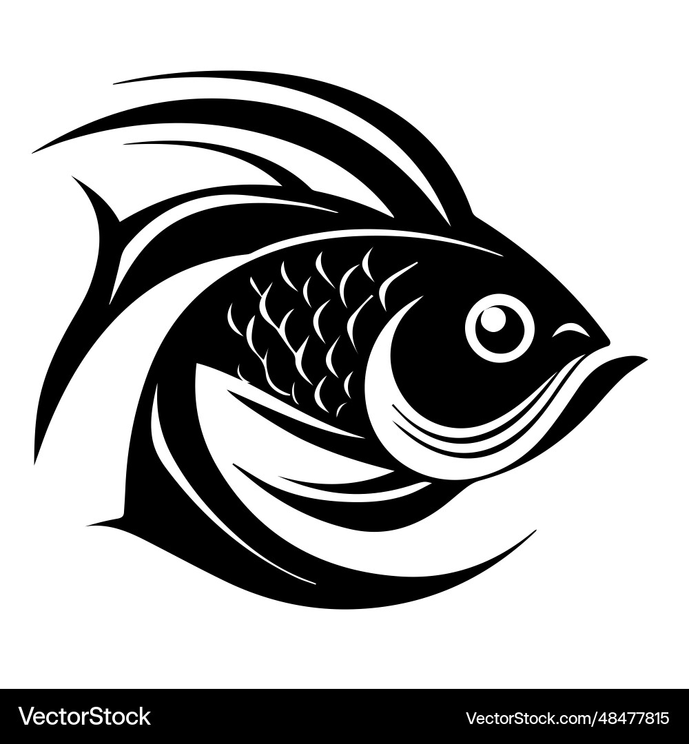 Fish in the water Royalty Free Vector Image - VectorStock