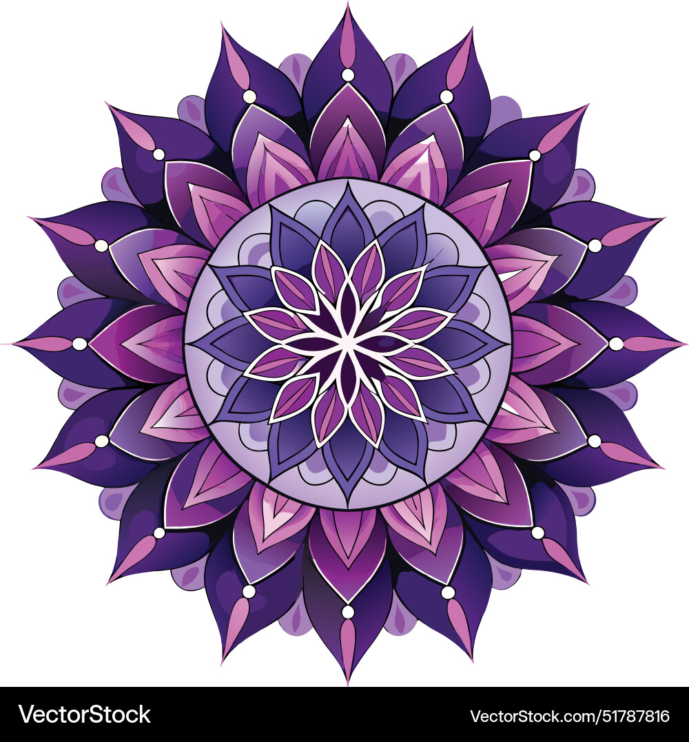 A cute mandala design looks awesome Royalty Free Vector