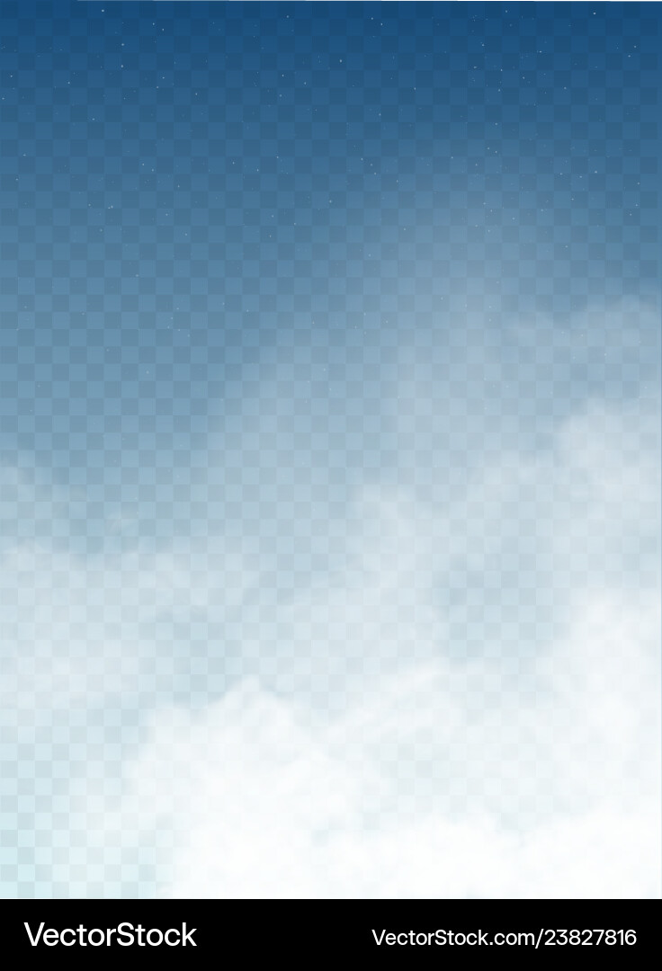 Clouds and smoke on blue sky Royalty Free Vector Image