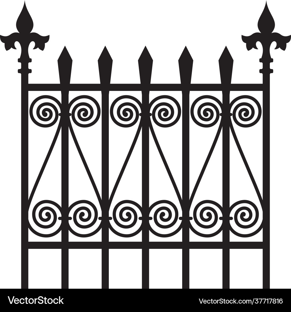 Gothic fence Royalty Free Vector Image - VectorStock