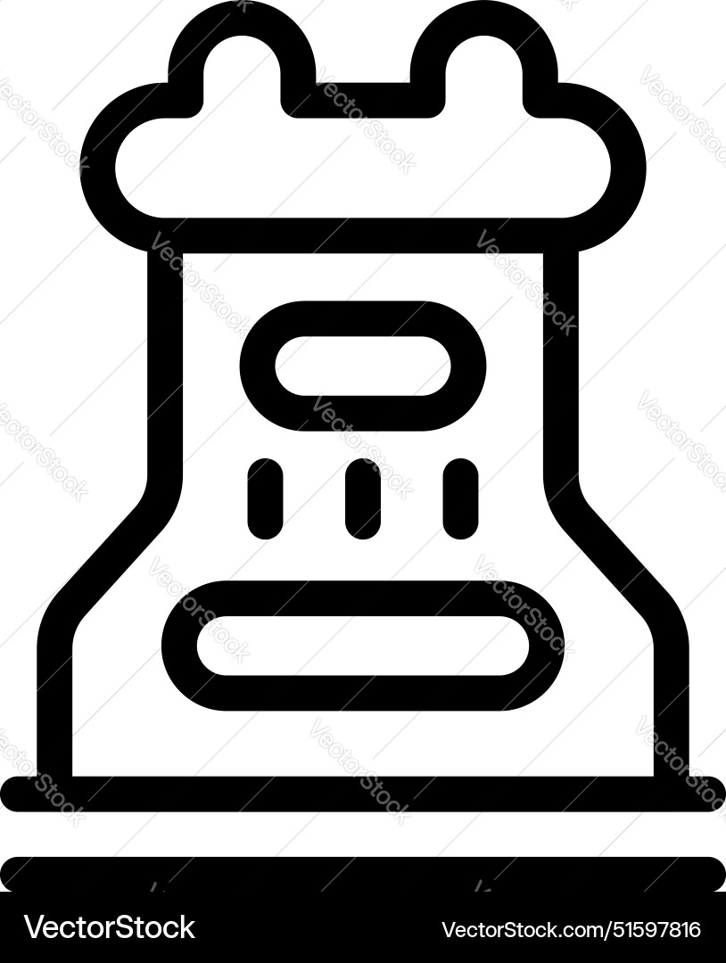Water dispenser cooling system icon representing Vector Image