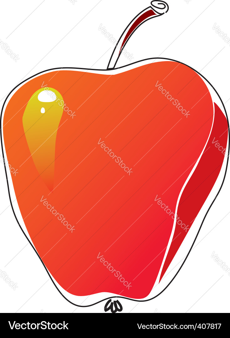 Apple Royalty Free Vector Image - VectorStock