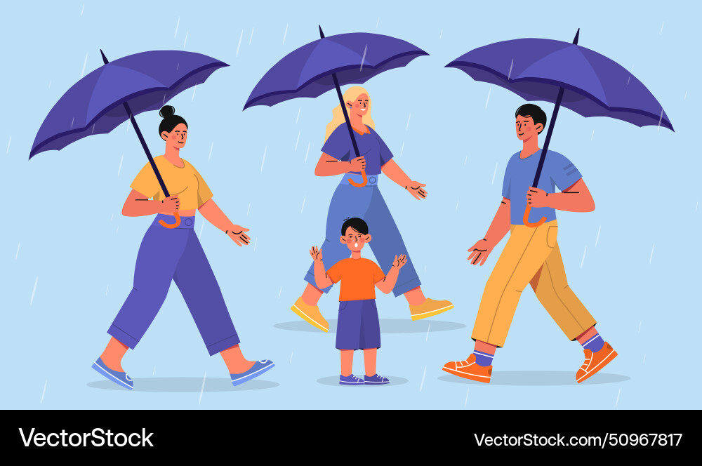 Lost child at street Royalty Free Vector Image