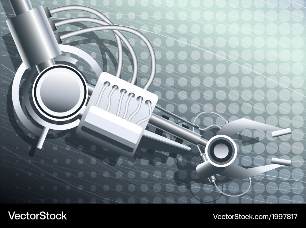 Robot hand Royalty Free Vector Image - VectorStock