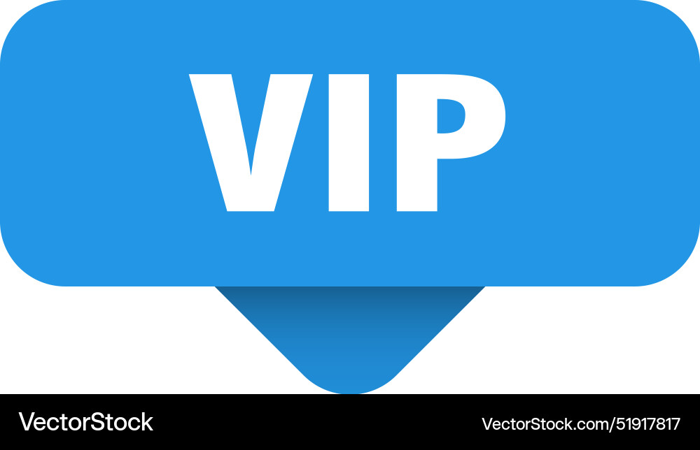 Vip sticker vip sign on transparent background Vector Image