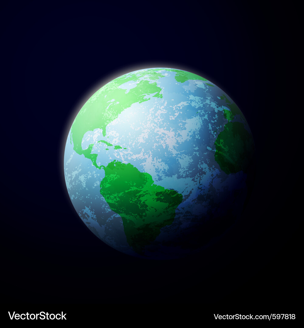 Earth from space Royalty Free Vector Image - VectorStock