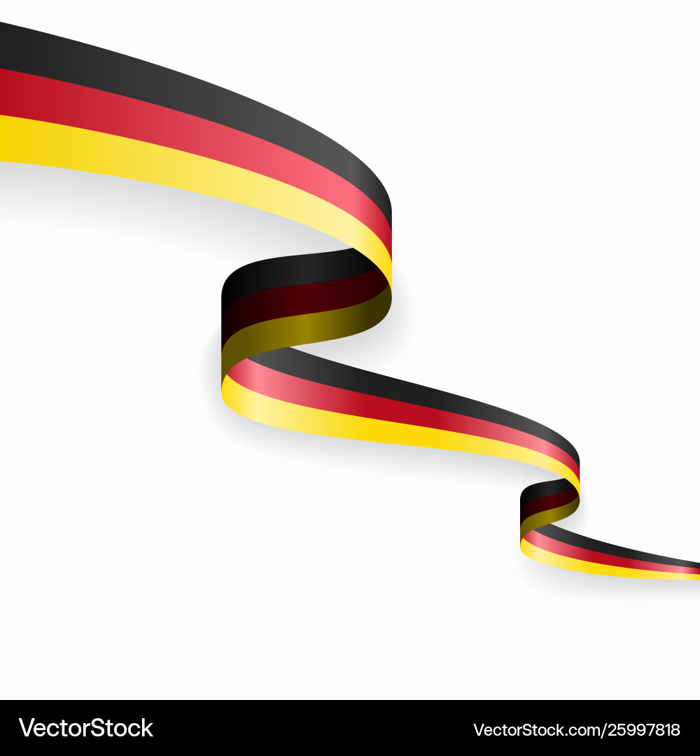 German flag wavy abstract background Royalty Free Vector