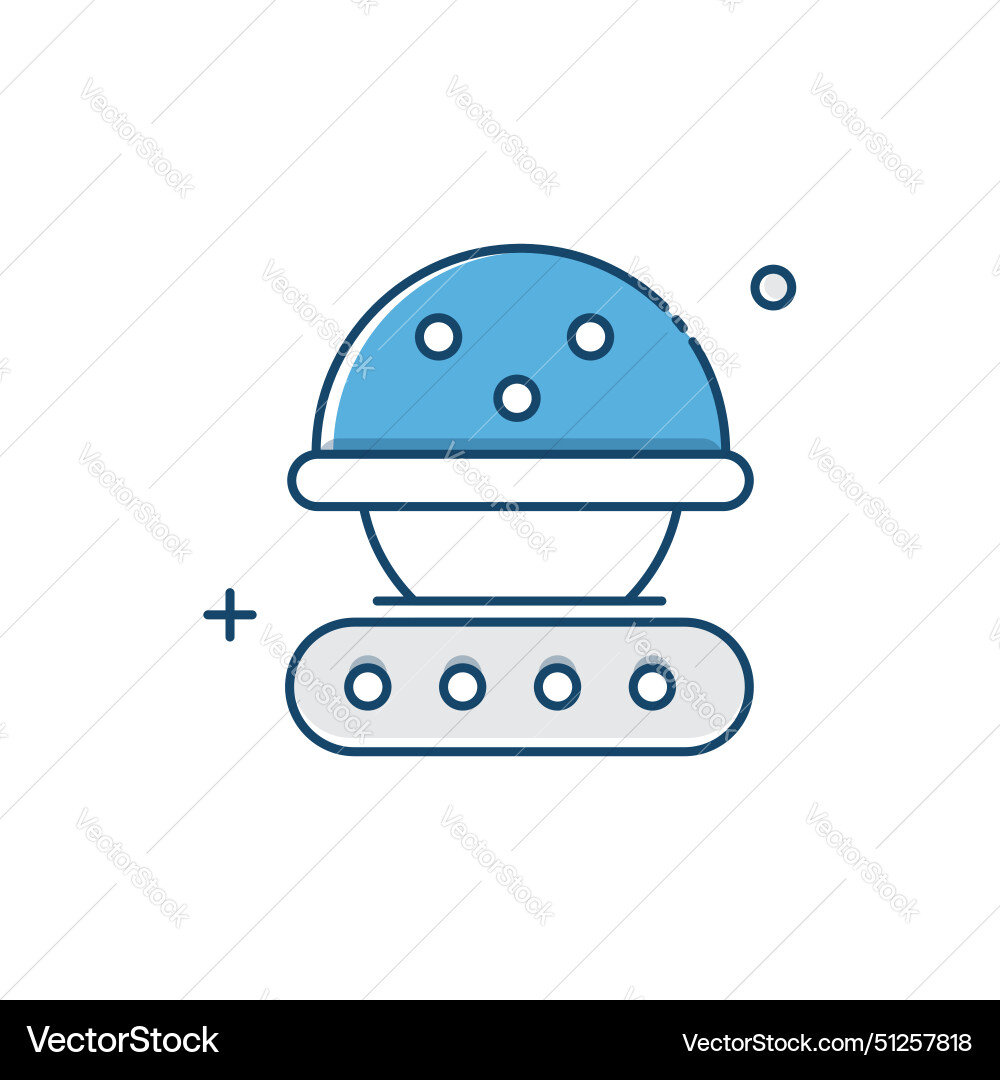 Robotics technology icon design Royalty Free Vector Image