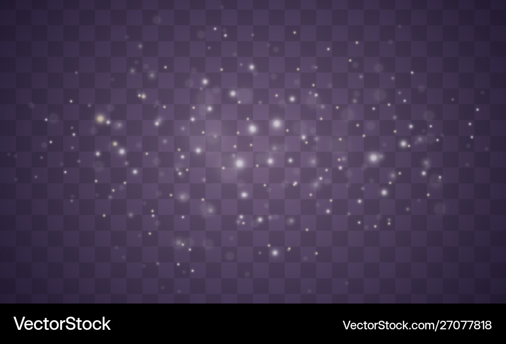 Sparkling dust white Royalty Free Vector Image