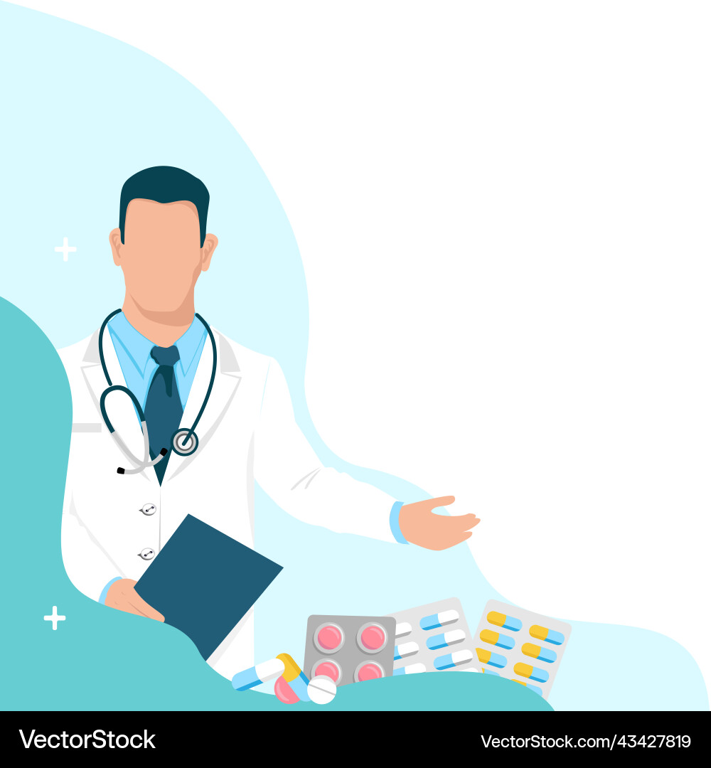 Doctor free Royalty Free Vector Image - VectorStock
