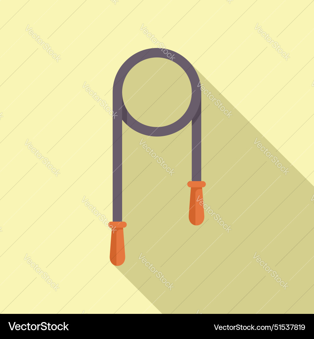 Flat design jump rope Royalty Free Vector Image