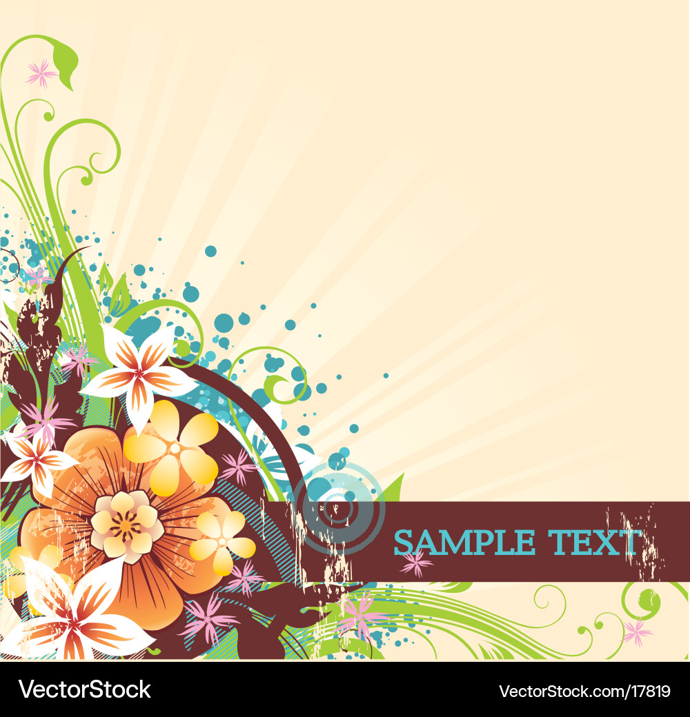 Floral Spring Wallpaper Royalty Free Vector Image