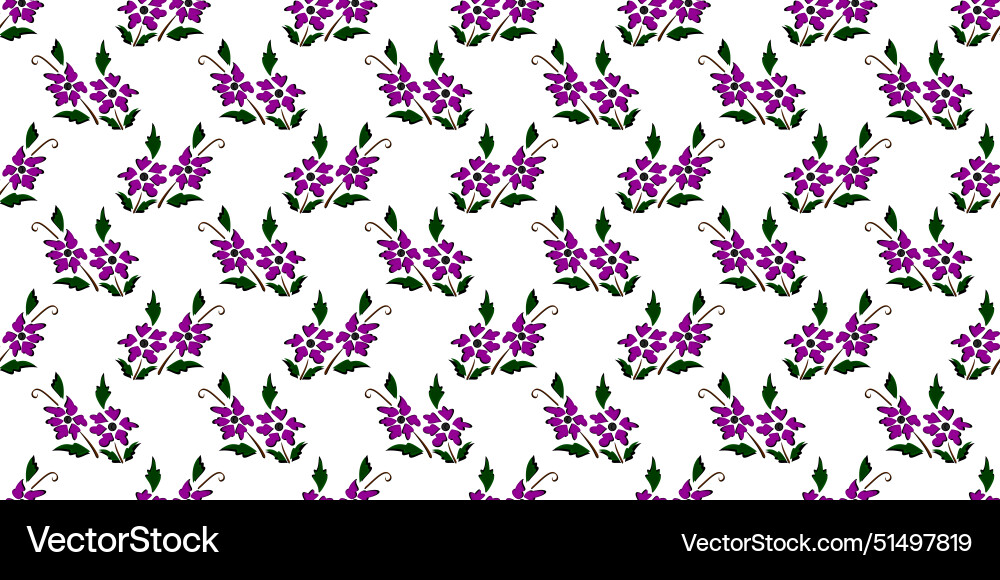Pattern of purple color flower bunch 63 Royalty Free Vector