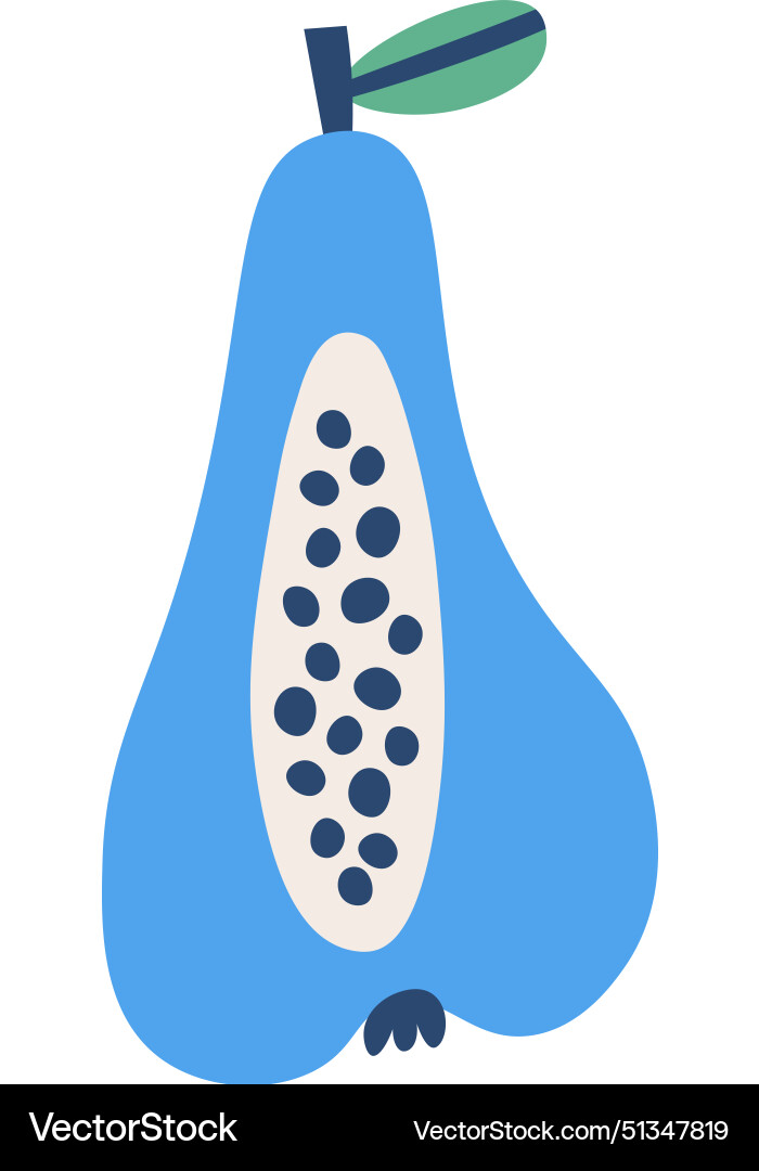 Pear fruit abstract Royalty Free Vector Image - VectorStock