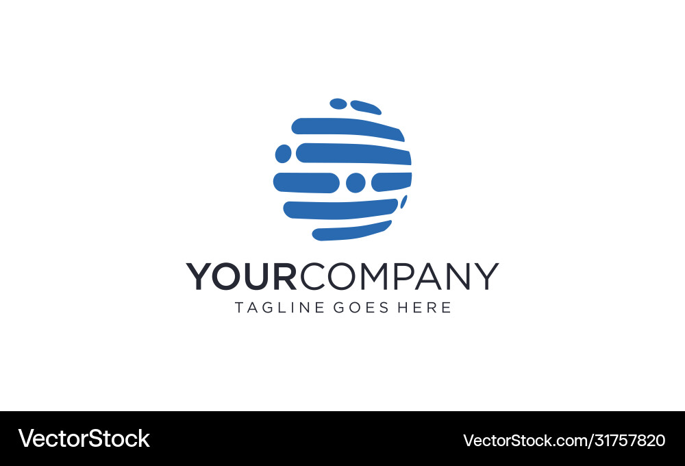 Globe Shaped Logo Modern Globe Or Globe Or Global Logo Template Vector