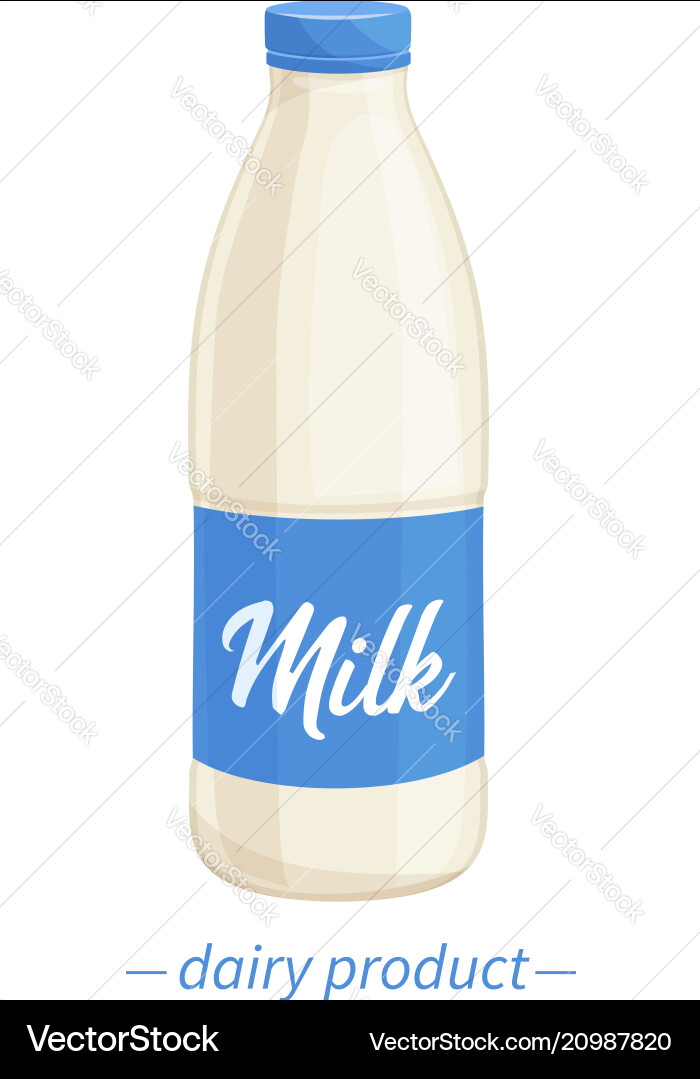 Bootle milk Royalty Free Vector Image - VectorStock