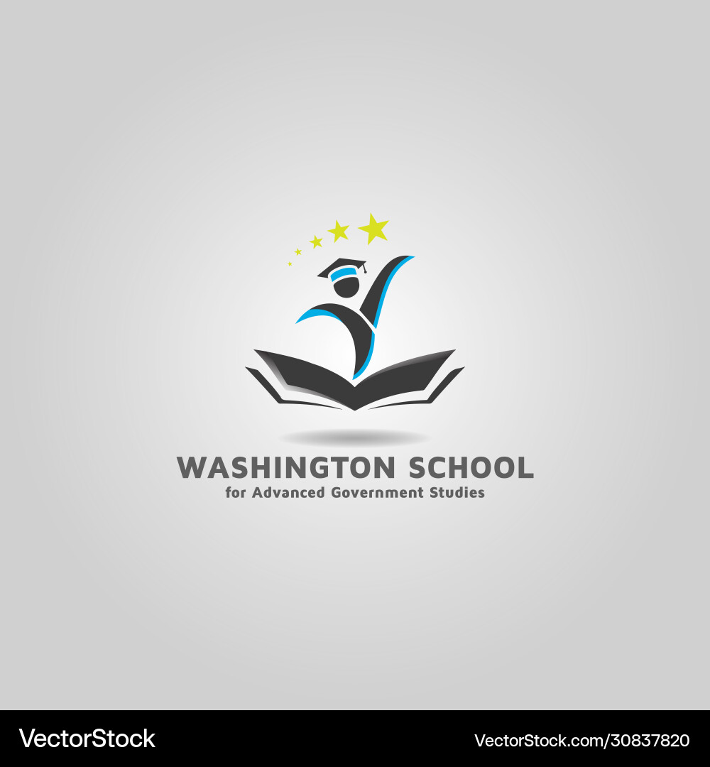 Education center logo template free Royalty Free Vector