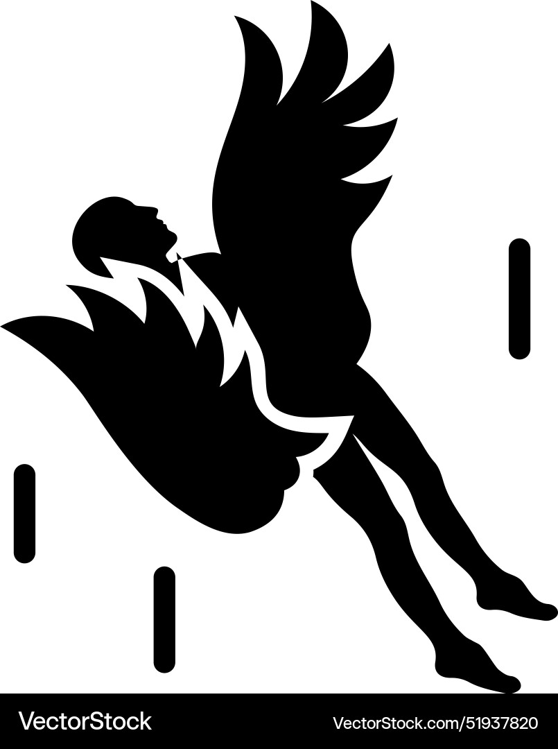 Fallen angel Royalty Free Vector Image - VectorStock