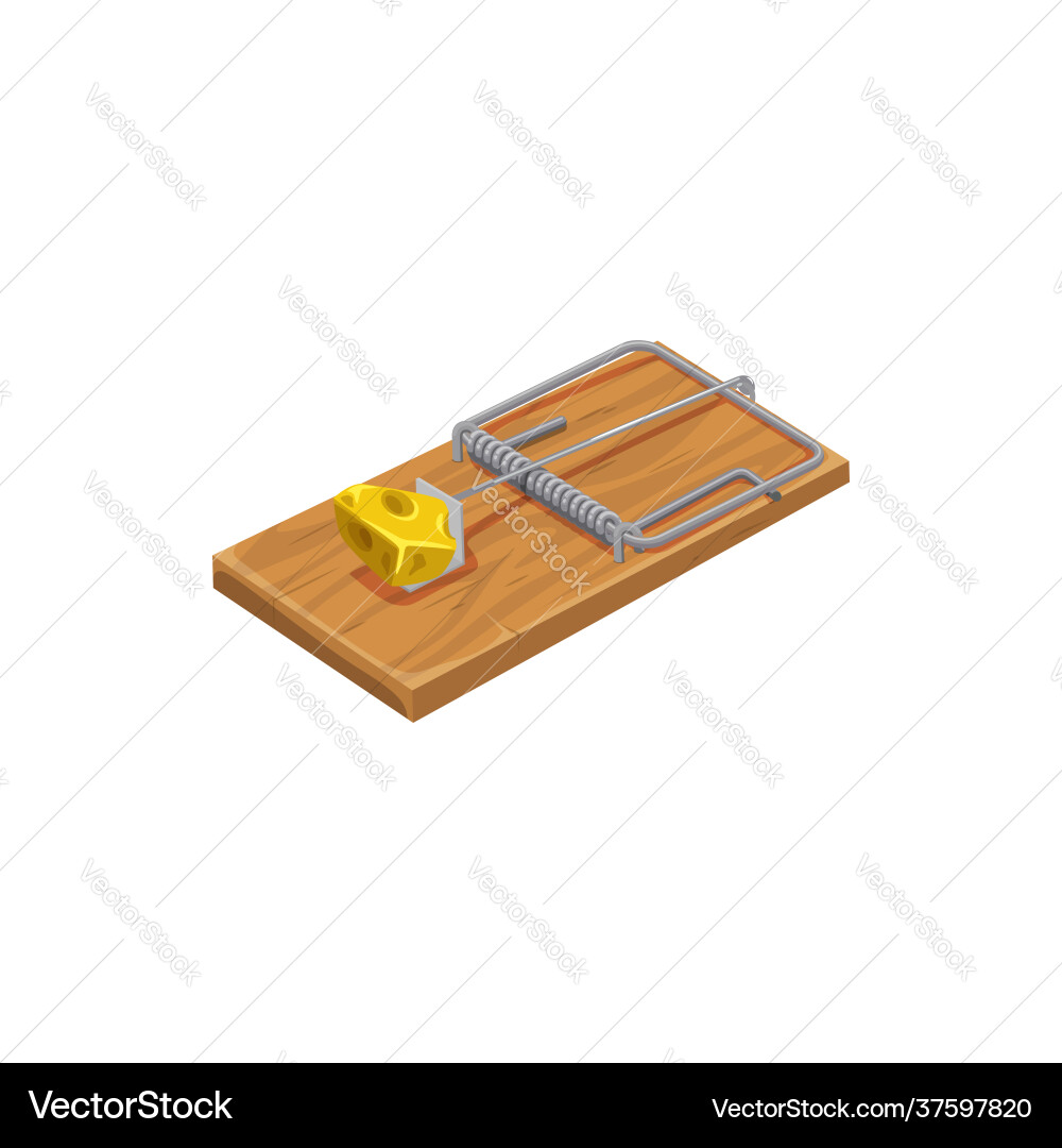 Mousetrap icon pest control extermination trap Vector Image