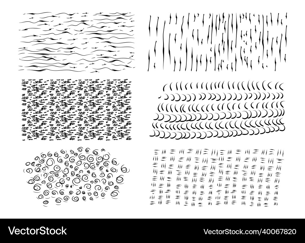 Set of handmade lines hand drawn doodle – Free Vector | VectorStock