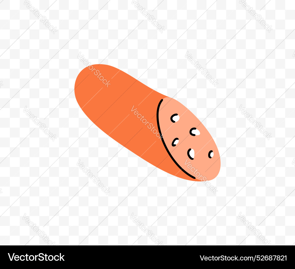 Bratwurst sausage and wurst graphic design Vector Image