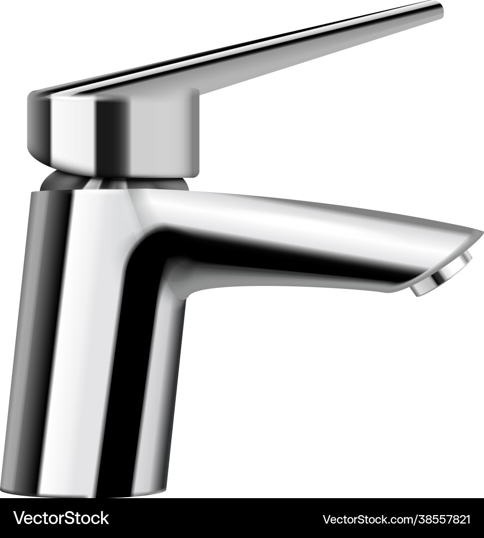Chrome faucet Royalty Free Vector Image - VectorStock